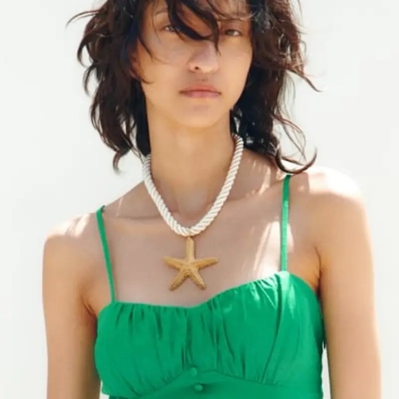 Zara | Jewelry | Zara Gold Seashore Necklaces Sea Shell Ariels Voice ...